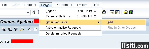 SAP Transport Request Import Queue is Empty